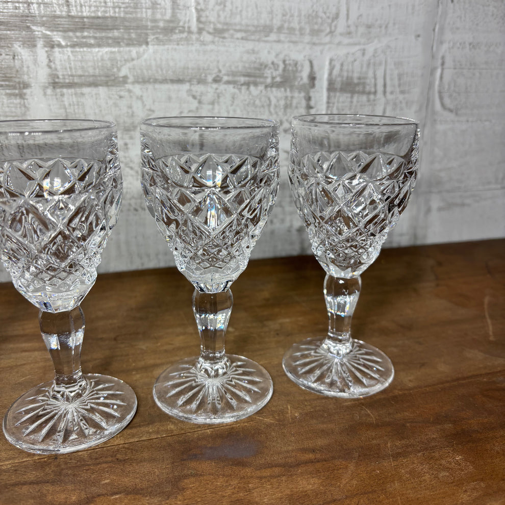 Christopher Stuart Regency Goblet Water Wine Crystal Glasses Set Of 4 ...