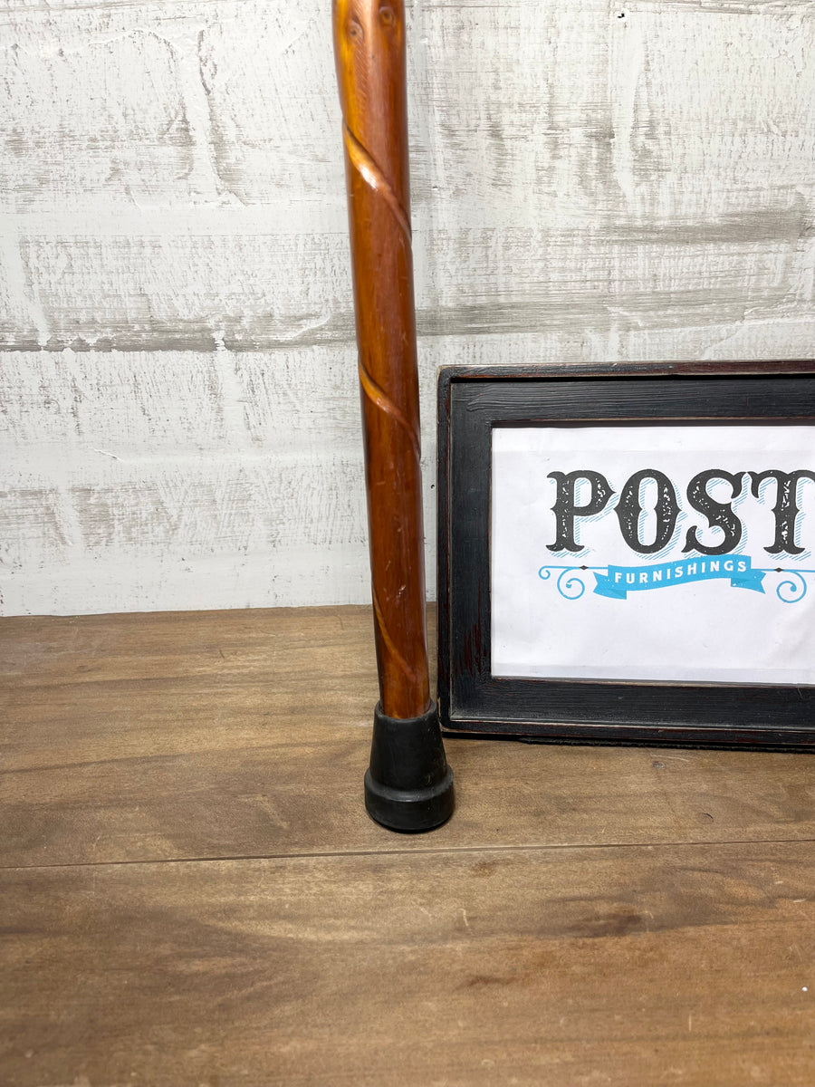 Hand Carved Wooden Cane – Post Furnishings