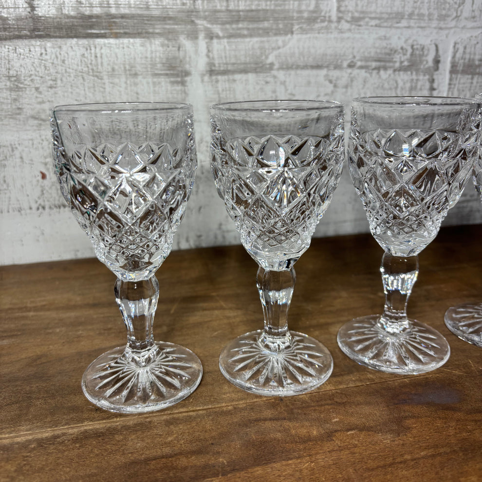 Christopher Stuart Regency Goblet Water Wine Crystal Glasses Set Of 4 ...