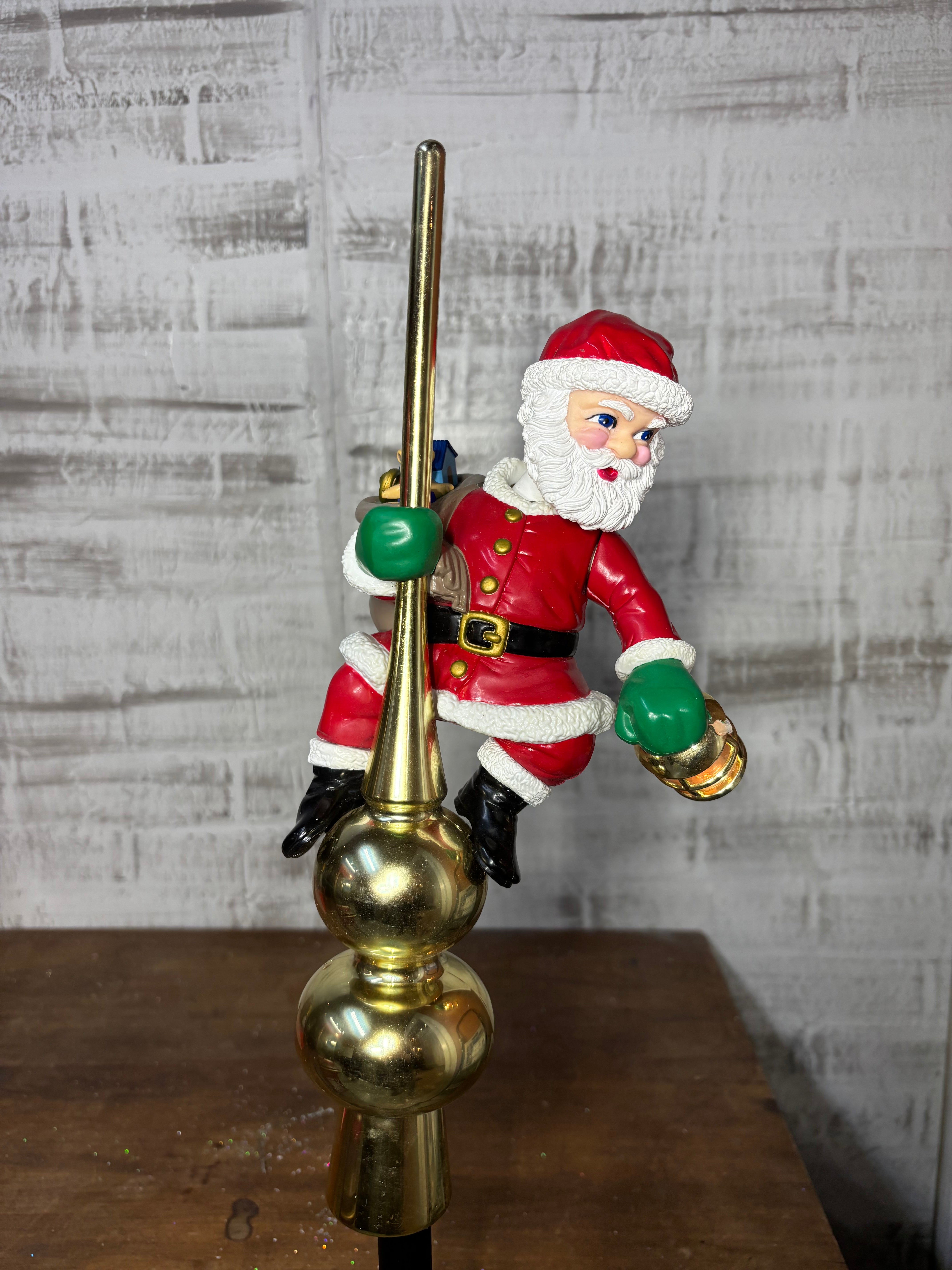 Vintage Mr Christmas Santa Lighted Animated Tree Top – Post Furnishings